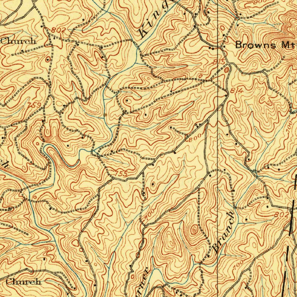 Kings Mountain, NC-SC (1908, 62500-Scale) Map by United States ...