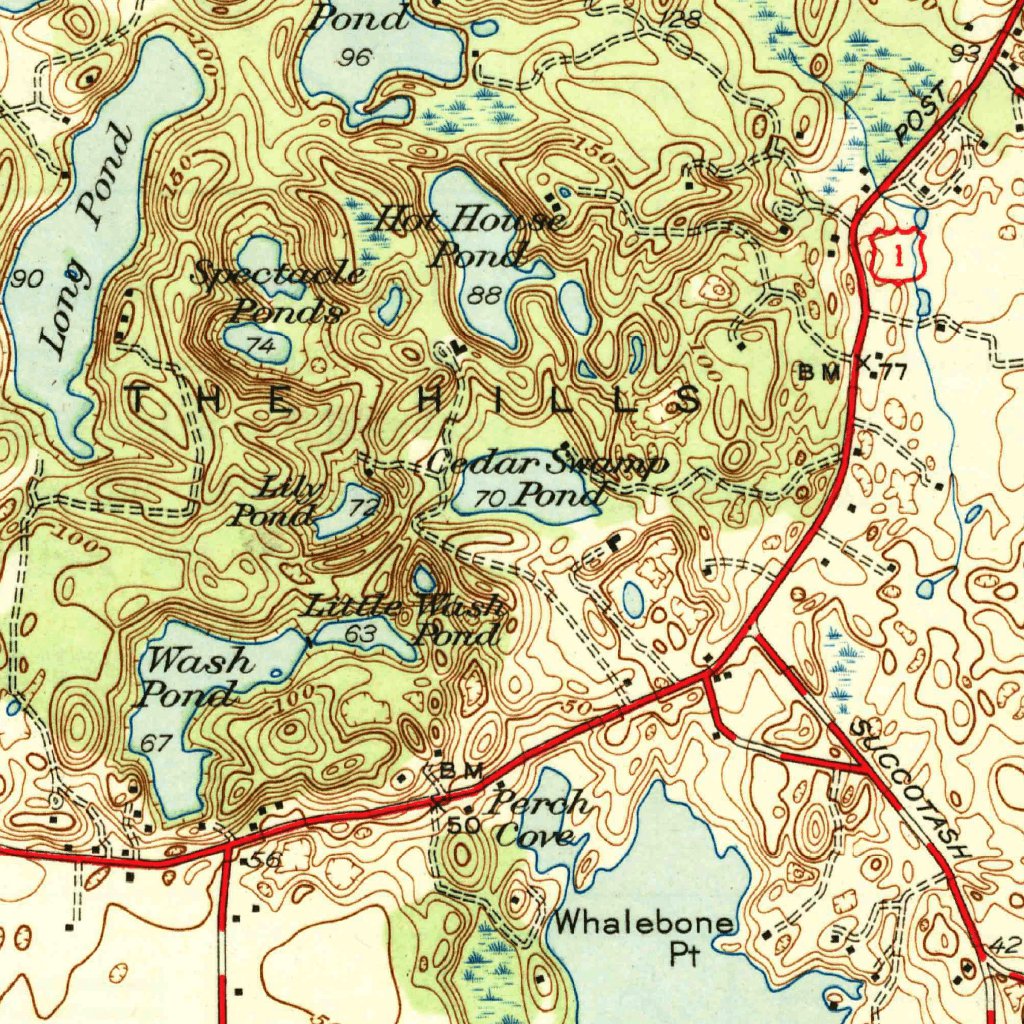 Kingston, RI (1944, 31680-Scale) Map by United States Geological Survey ...
