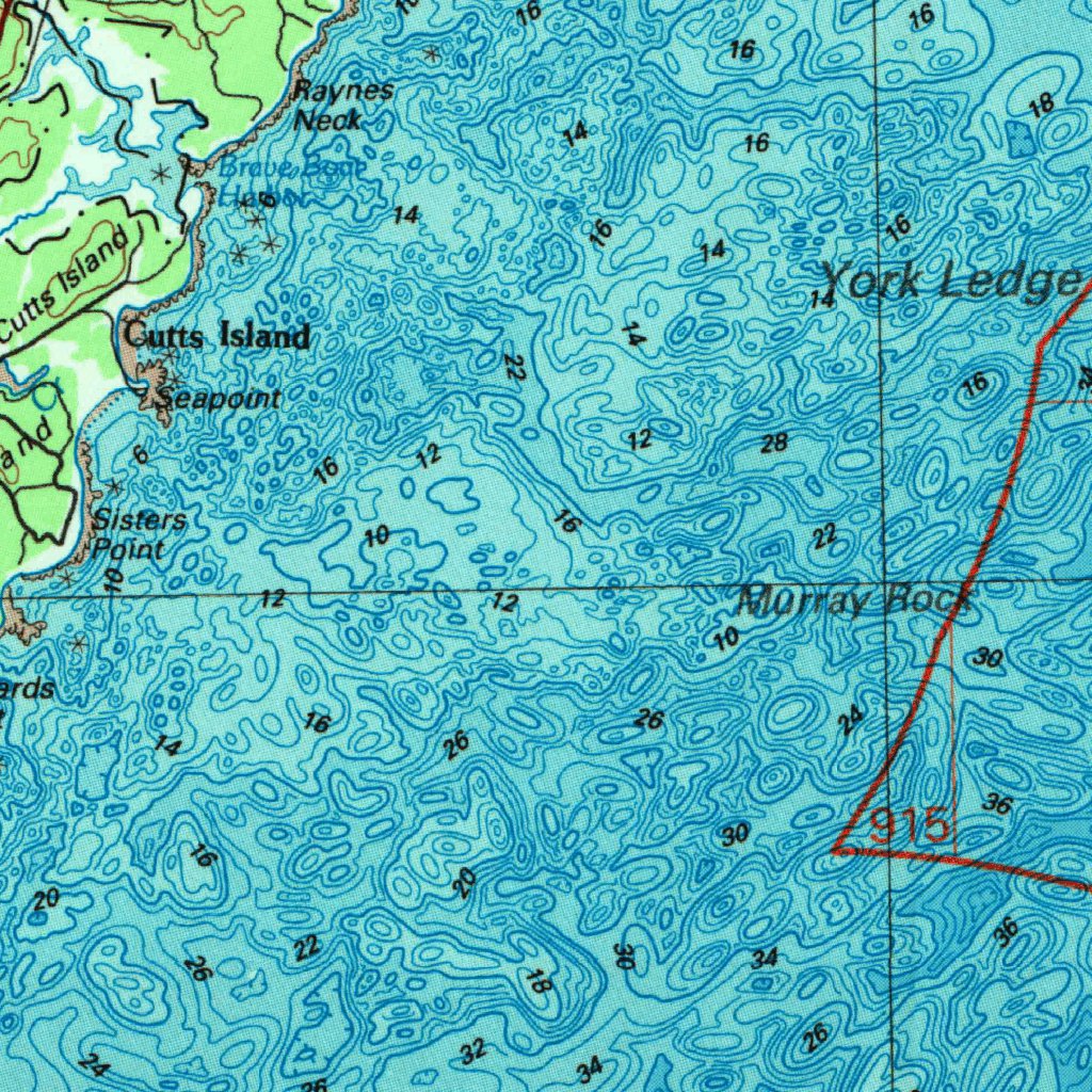 Kittery, ME-NH (1985, 100000-Scale) Map by United States Geological ...