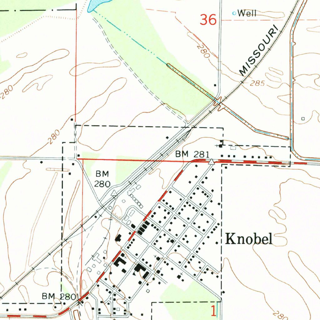 Knobel, AR (1964, 24000-Scale) Map by United States Geological Survey ...