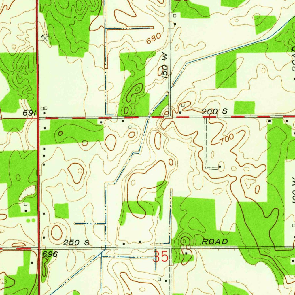 Knox West, IN (1957, 24000-Scale) Map by United States Geological ...