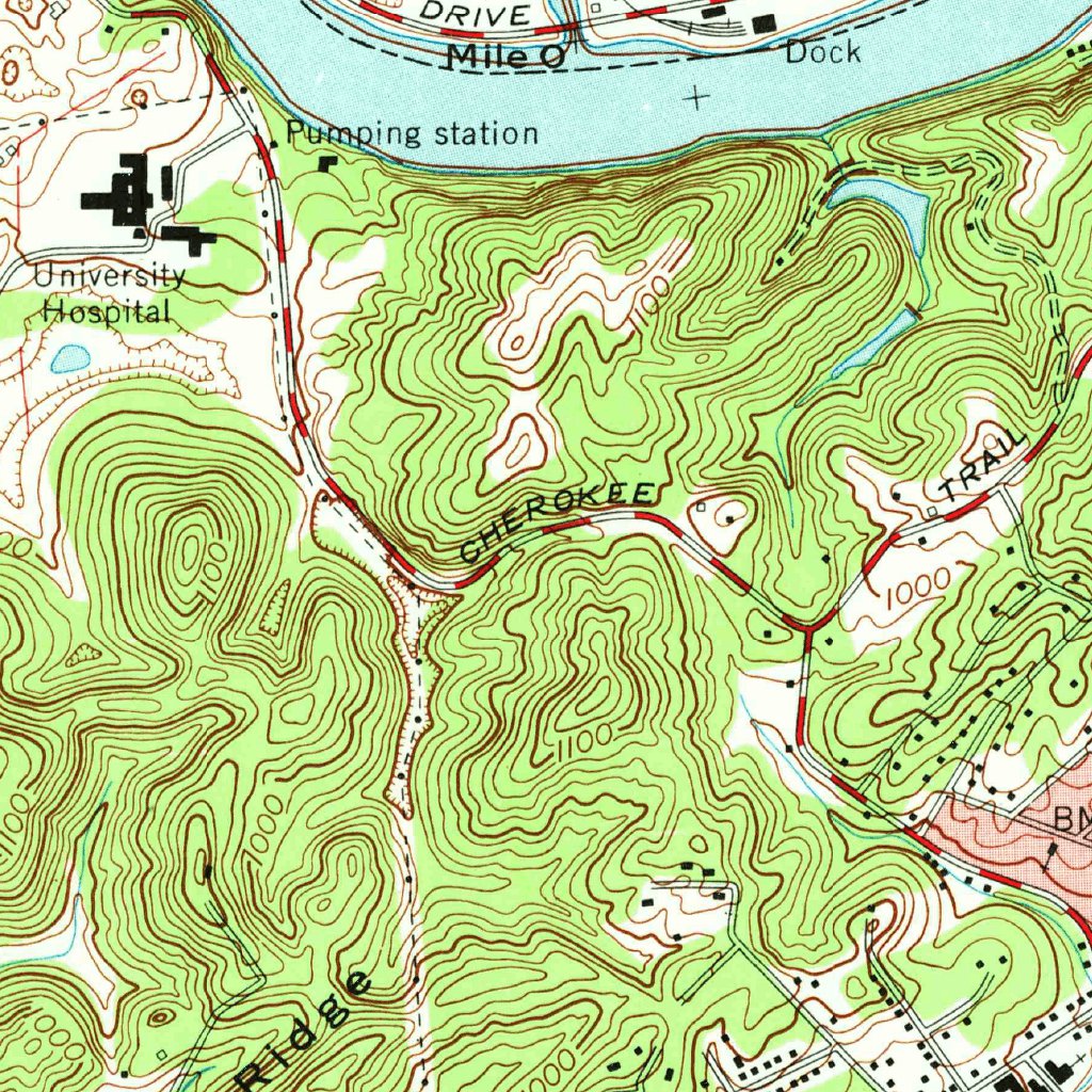 Knoxville, TN (1966, 24000-Scale) Map by United States Geological ...