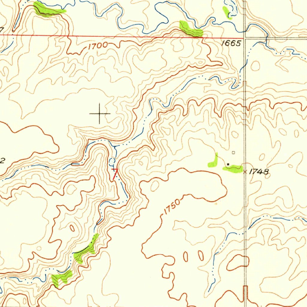 Kongsberg NE, ND (1958, 24000-Scale) Map by United States Geological ...