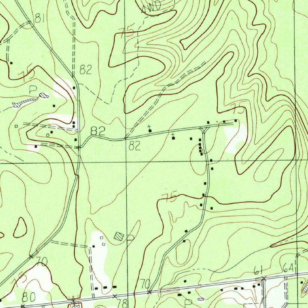 Kountze South, TX (1984, 24000-Scale) Map by United States Geological ...
