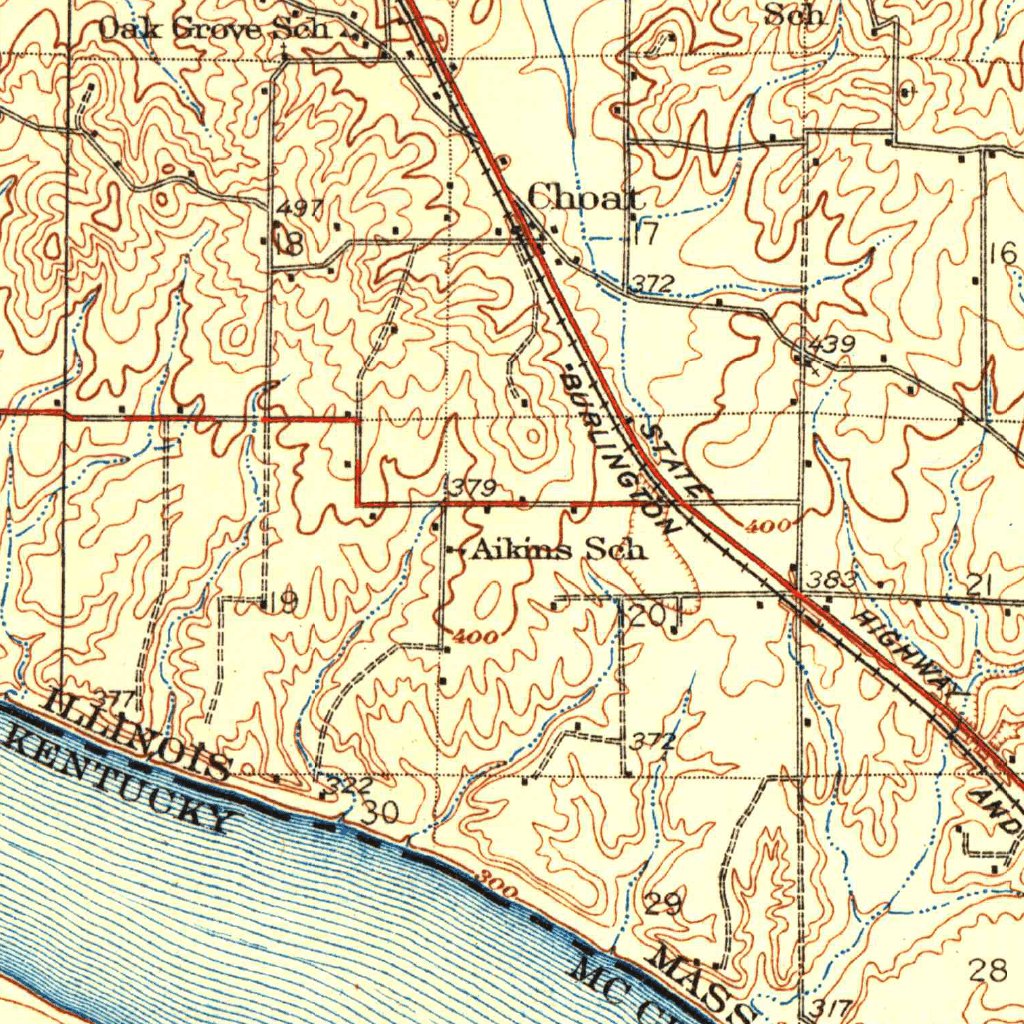 La Center, KY-IL (1932, 62500-Scale) Map by United States Geological ...