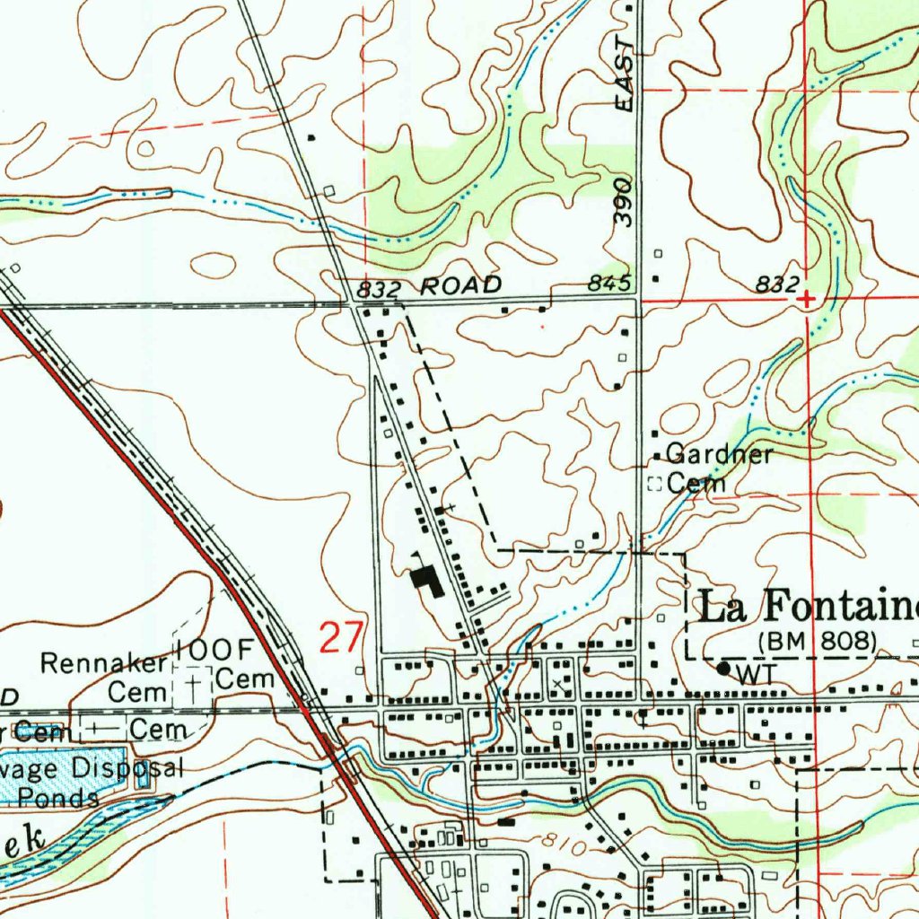 La Fontaine, IN (1969, 24000-Scale) Map by United States Geological ...