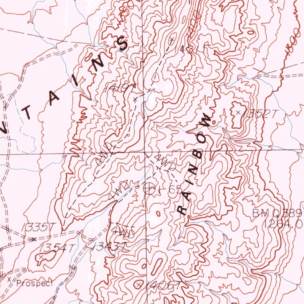 Lahontan Mountains, NV (1985, 24000-Scale) Map by United States ...