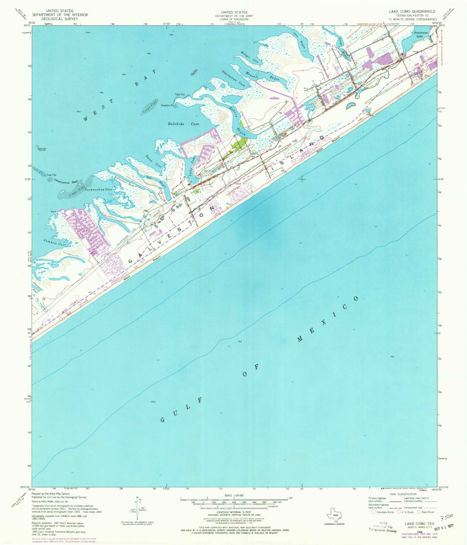 Lake Como, TX (1954, 24000-Scale) Map by United States Geological ...