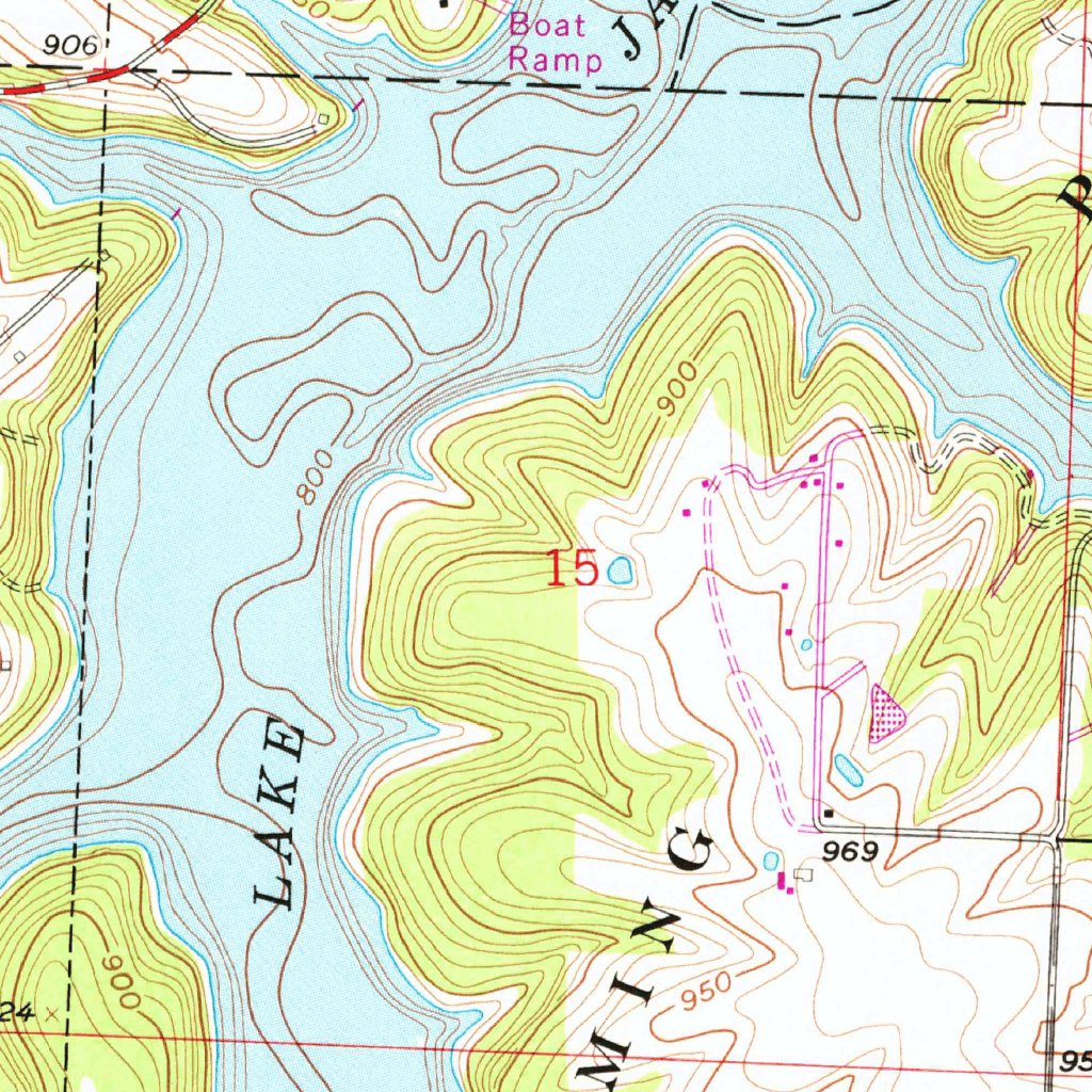 Lake Jacomo, MO (1963, 24000-Scale) Map by United States Geological ...