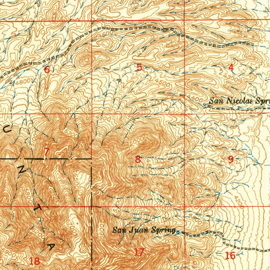 Lake Lucero, NM (1947, 62500-Scale) Map by United States Geological ...