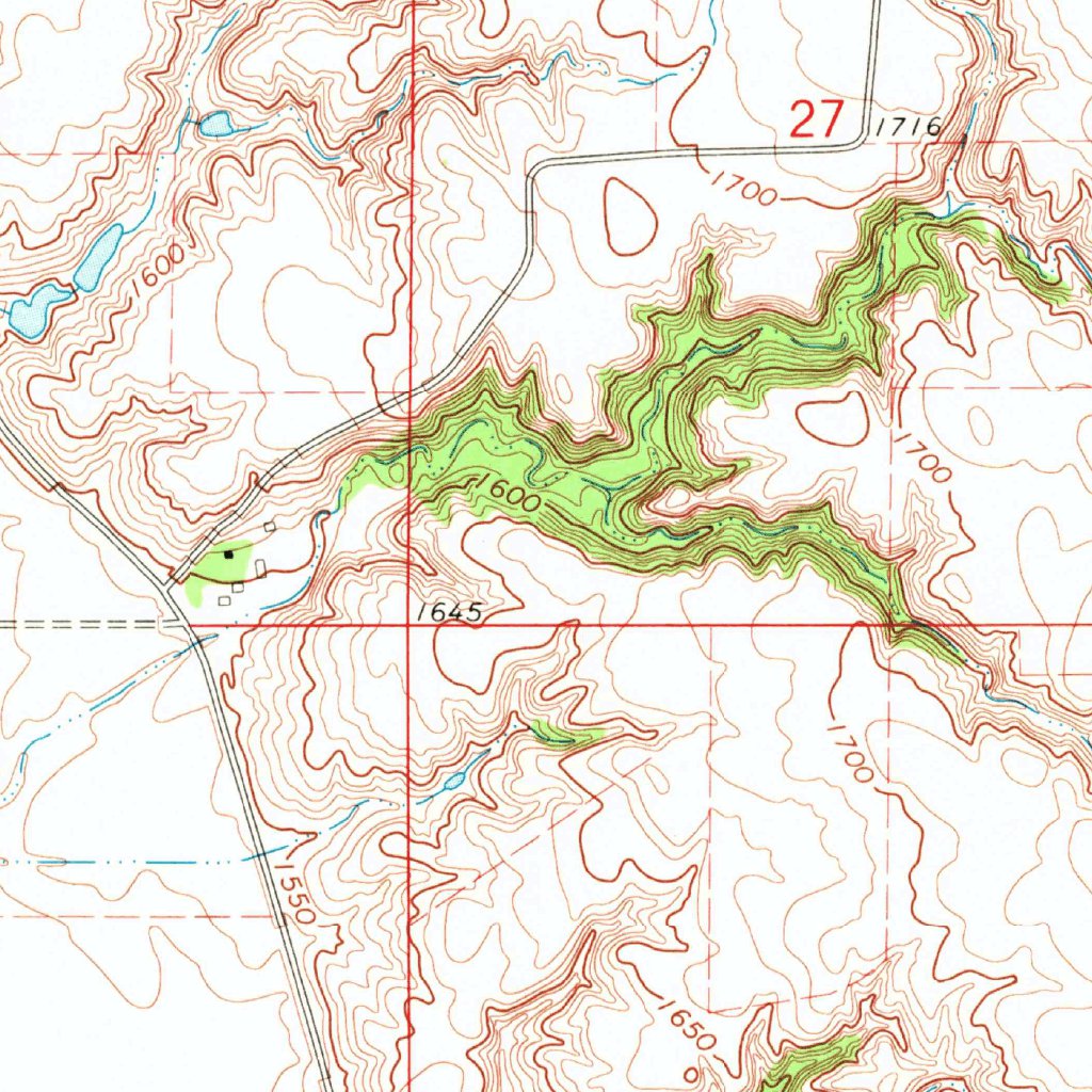 Lake Madison SW, SD (1968, 24000-Scale) Map by United States Geological ...