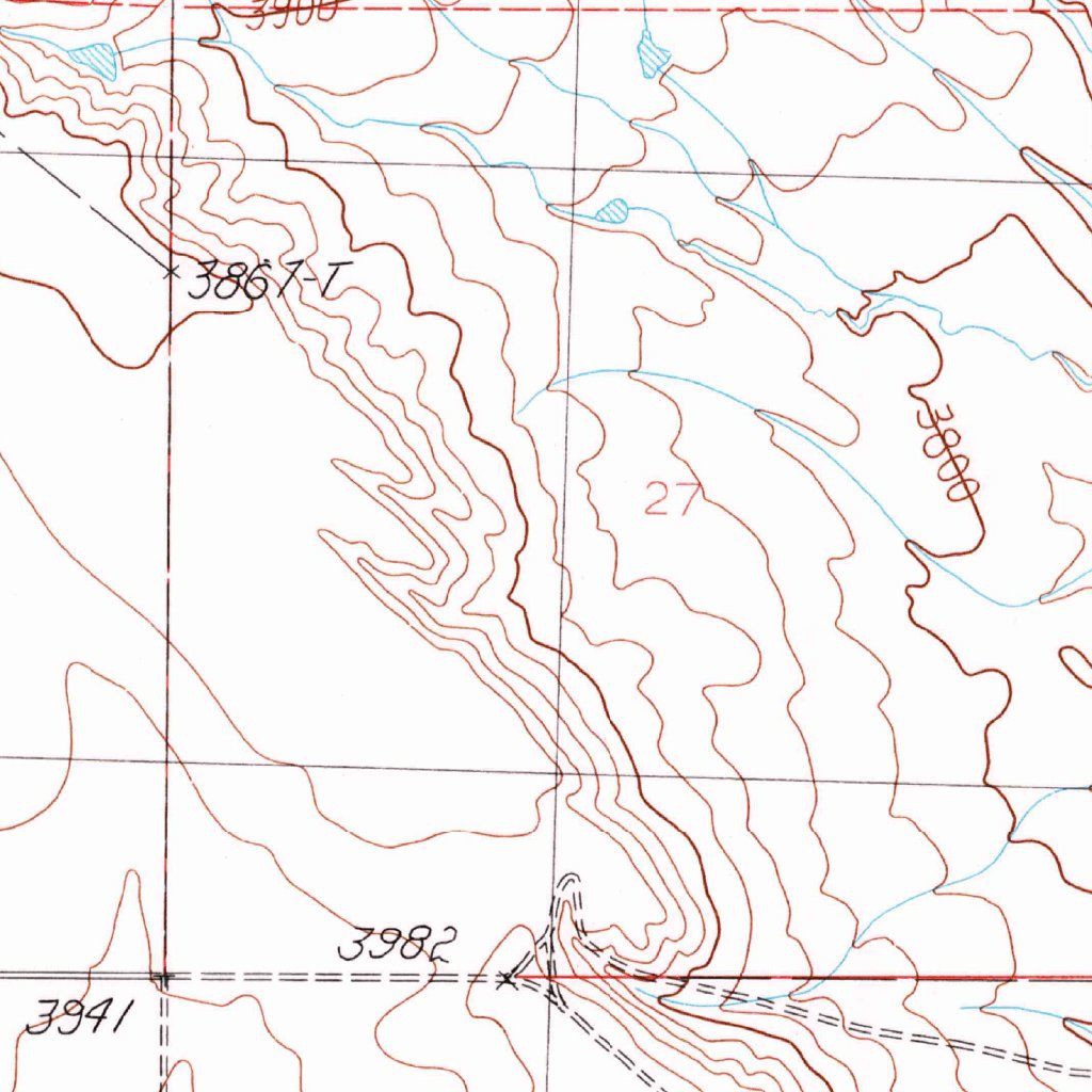 Lake Mason NW, MT (1986, 24000-Scale) Map by United States Geological ...