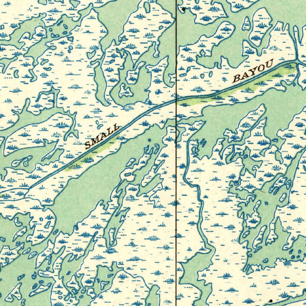 Lake Mechant, LA (1935, 31680-Scale) Map by United States Geological ...