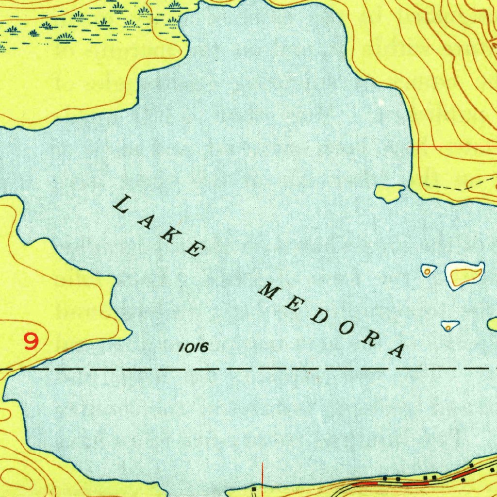 Lake Medora, MI (1949, 24000-Scale) Map by United States Geological ...