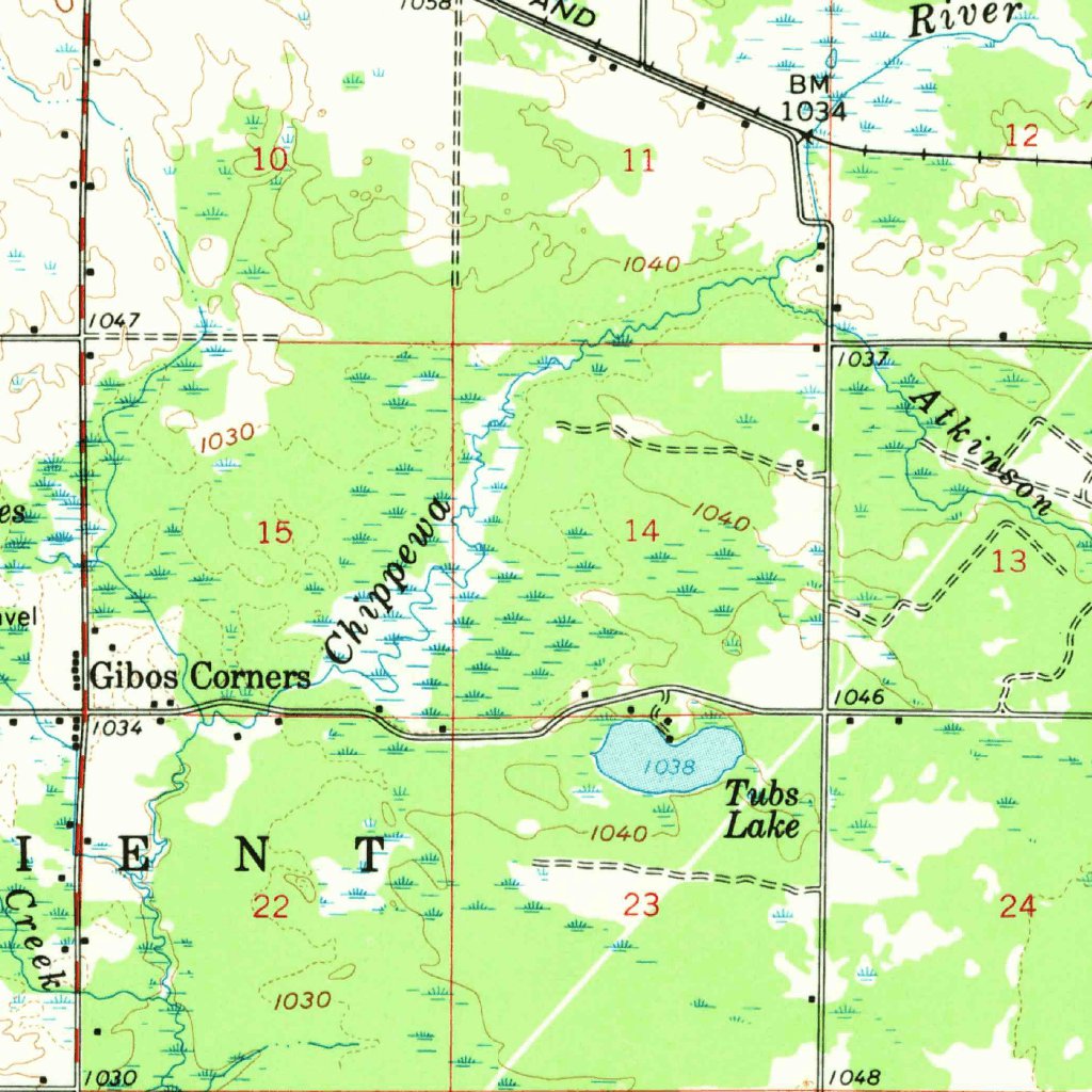 Lake, MI (1959, 62500-Scale) Map by United States Geological Survey ...