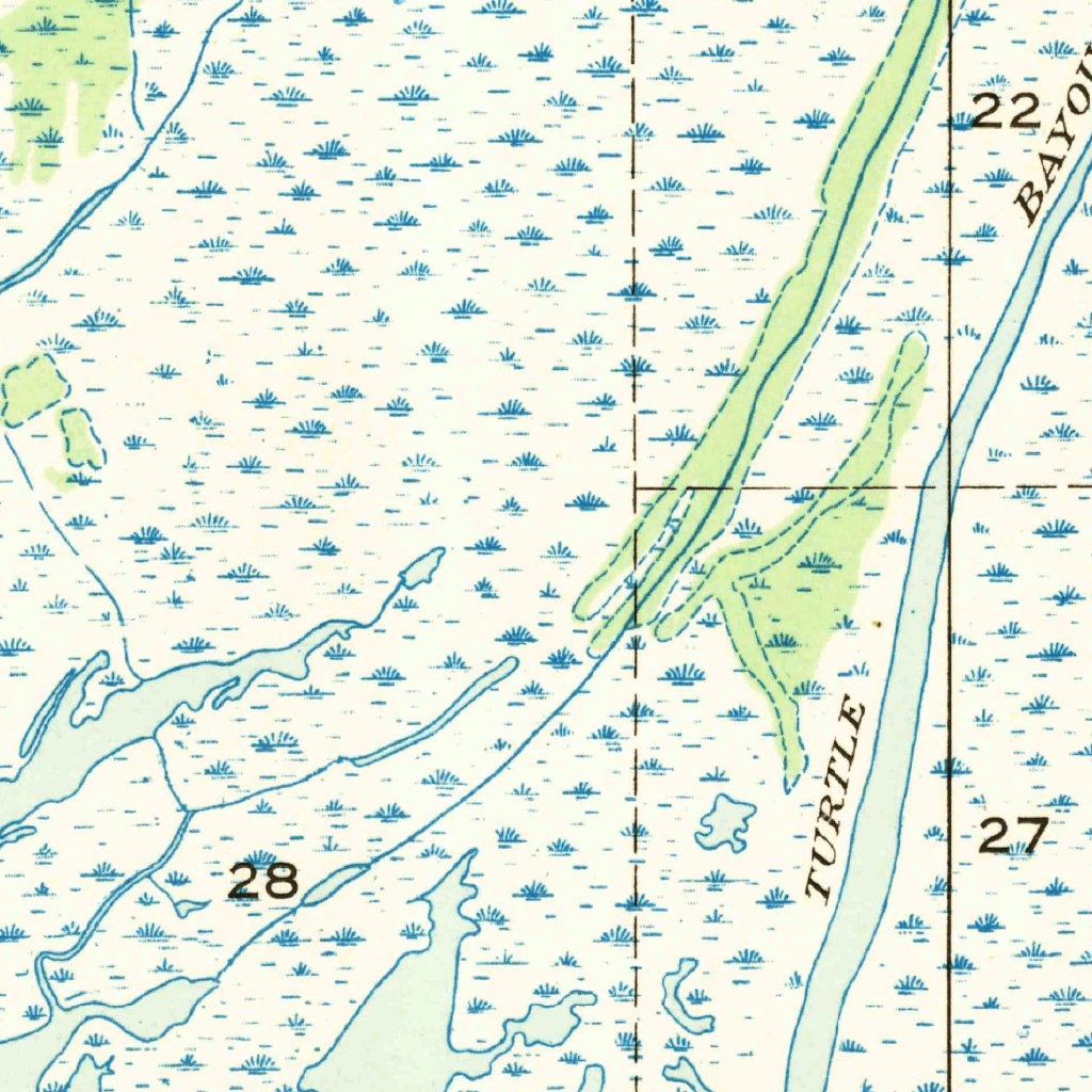 Lake Penchant, LA (1935, 31680-Scale) Map by United States Geological ...