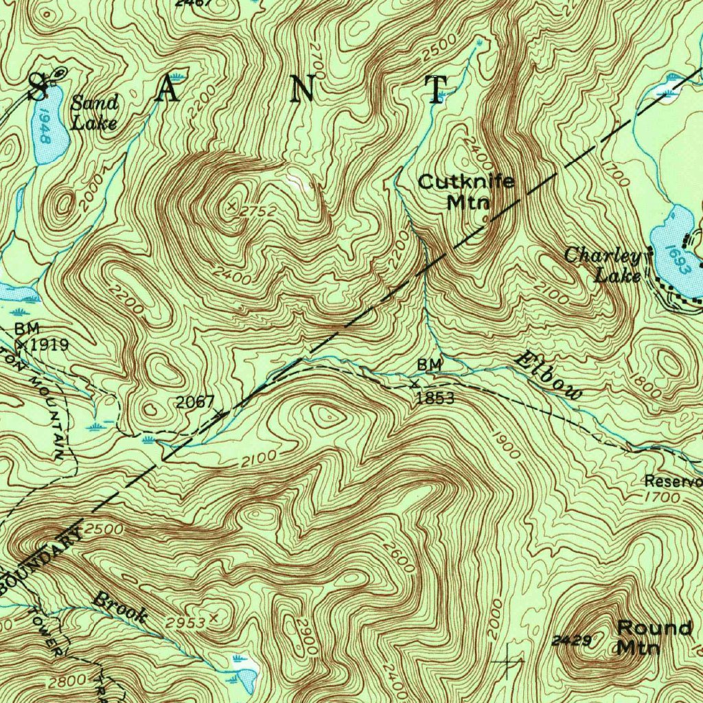 Lake Pleasant, NY (1954, 62500-Scale) Map by United States Geological ...