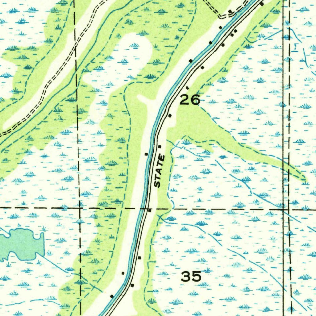 Lake Theriot, LA (1935, 31680-Scale) Map by United States Geological ...