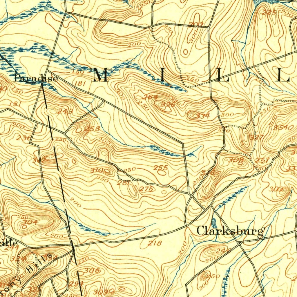 Lakehurst, NJ (1900, 62500-Scale) Map by United States Geological ...