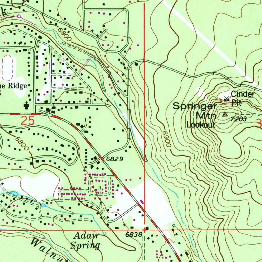Lakeside, AZ (1976, 24000-Scale) Map by United States Geological Survey ...
