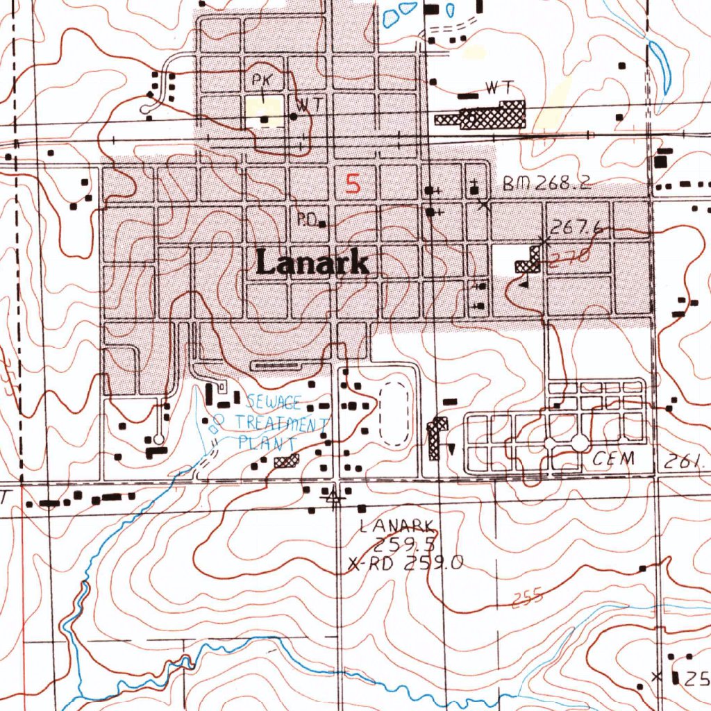 Lanark, IL (1985, 24000-Scale) Map by United States Geological Survey ...