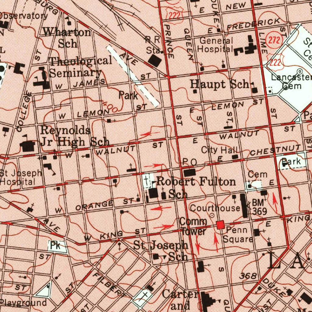 Lancaster, PA (1995, 24000-Scale) Map by United States Geological ...