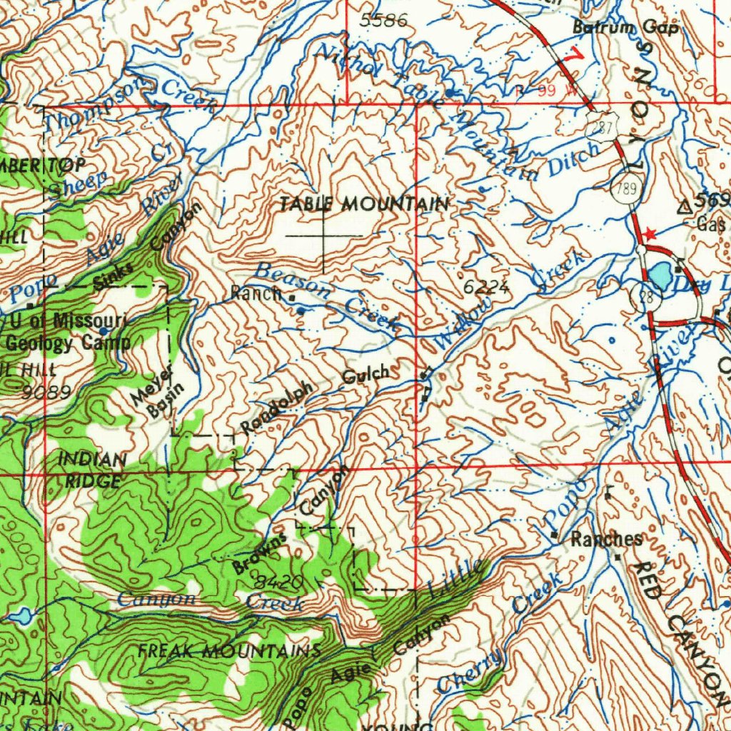 Lander, WY (1961, 250000-Scale) Map by United States Geological Survey ...