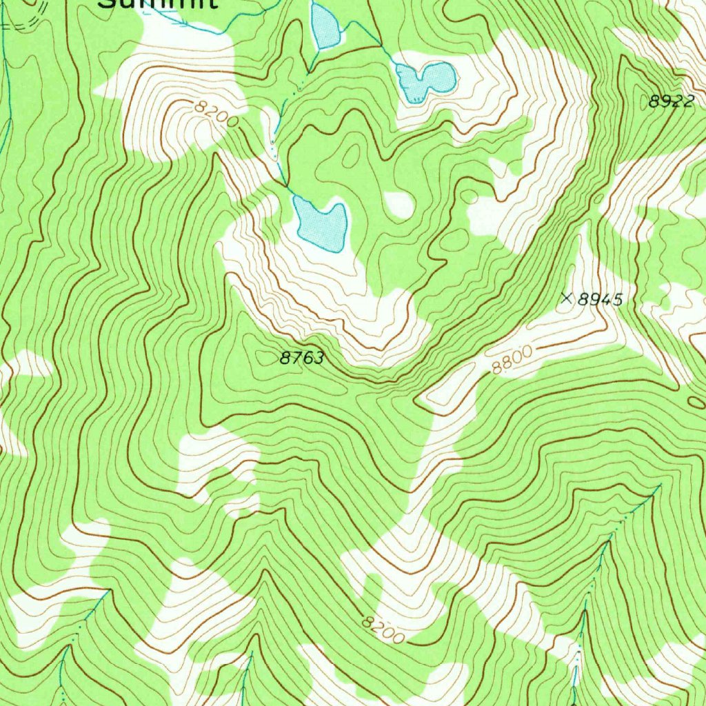 Langer Peak, ID (1972, 24000-Scale) Map by United States Geological ...