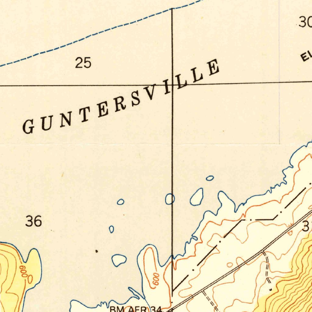 Langston, AL (1950, 24000-Scale) Map by United States Geological Survey ...