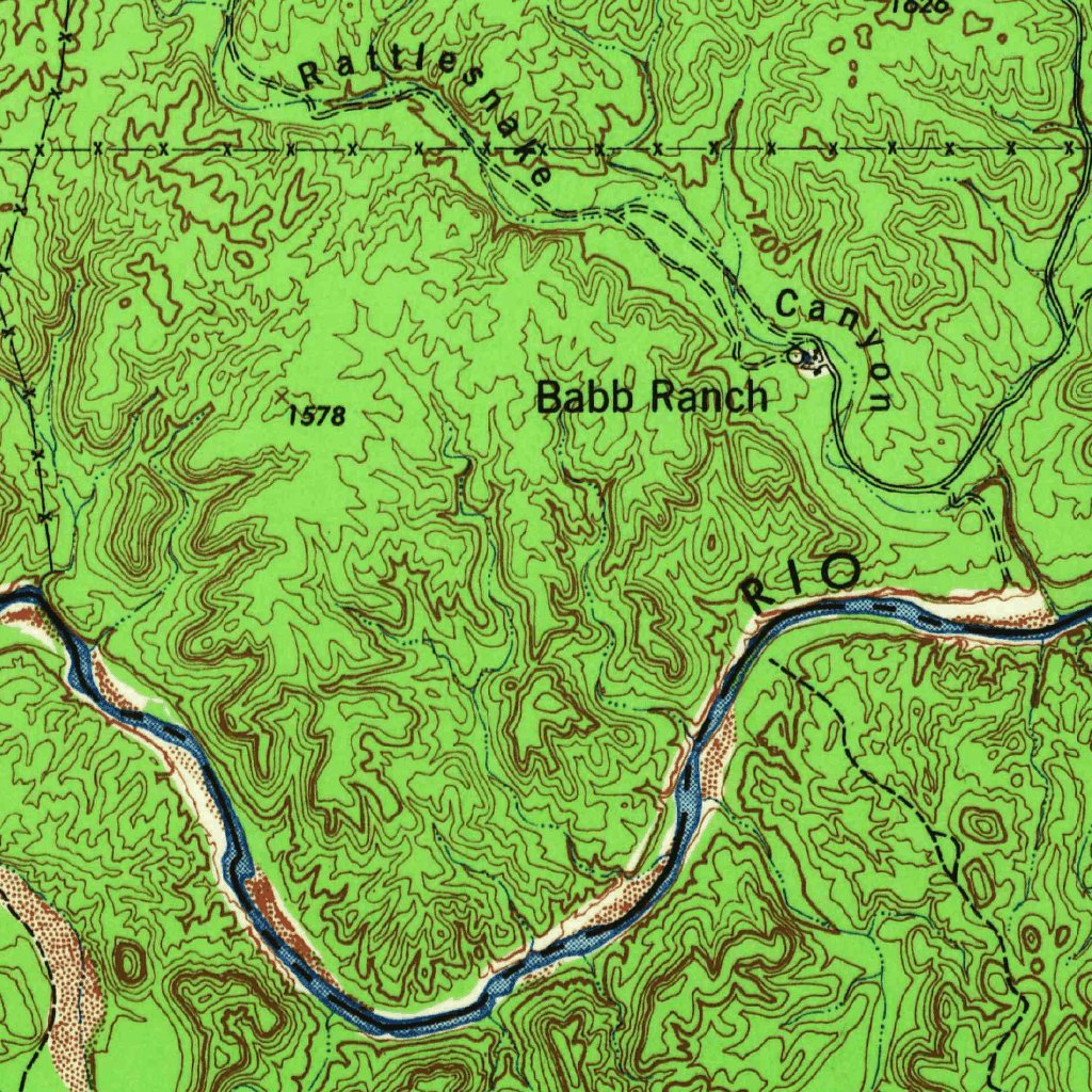 Langtry, TX (1943, 62500-Scale) Map by United States Geological Survey ...