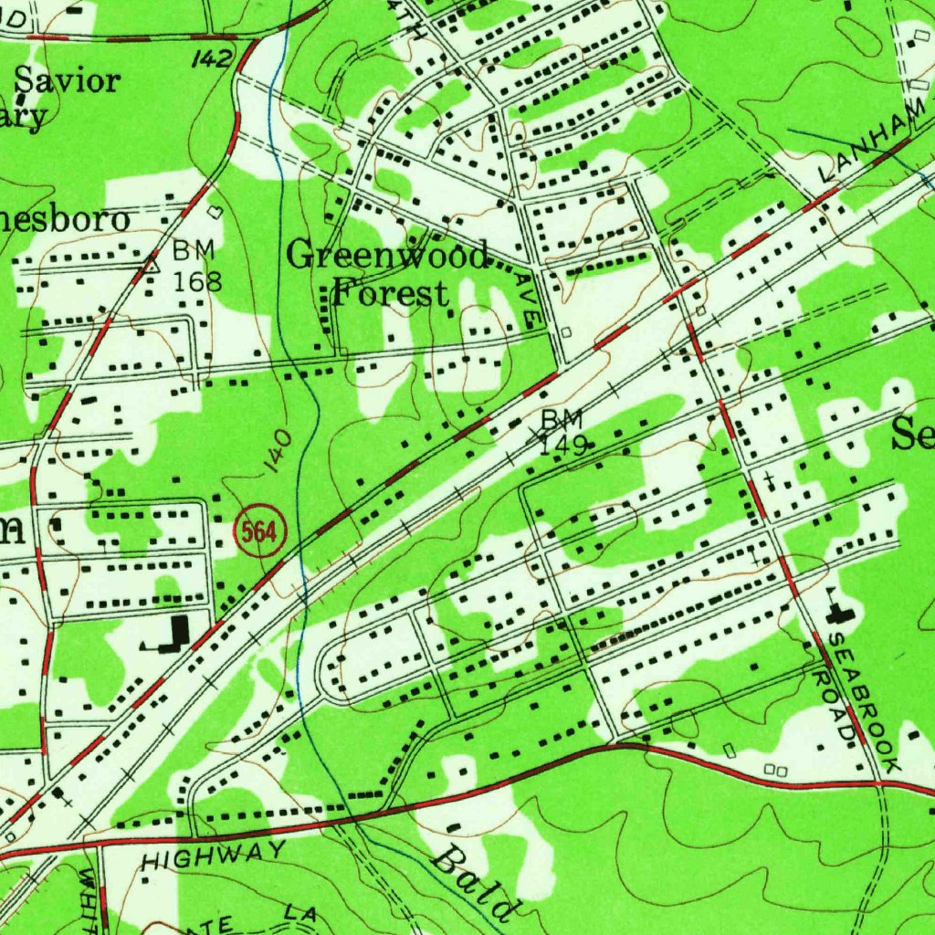 Lanham, MD (1957, 24000-Scale) Map by United States Geological Survey ...