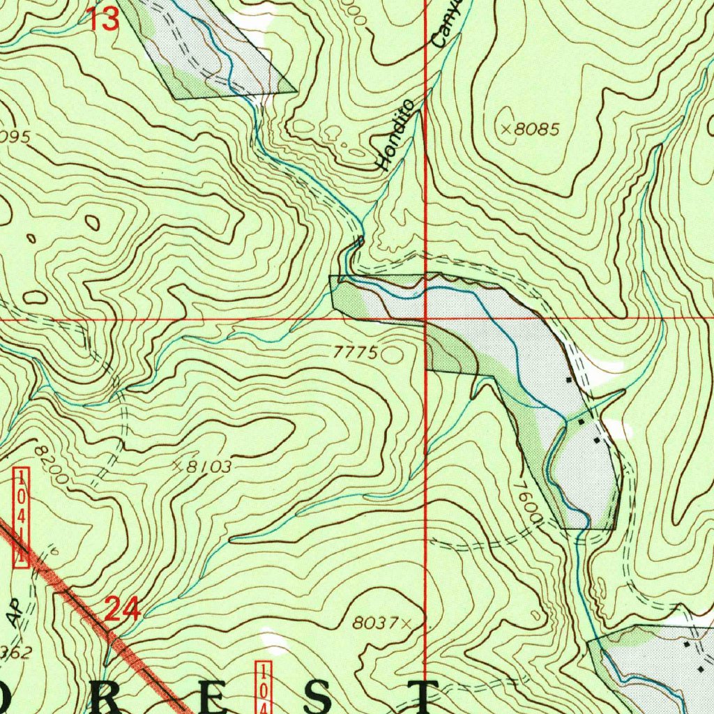 Las Tablas, NM (1995, 24000-Scale) Map by United States Geological ...