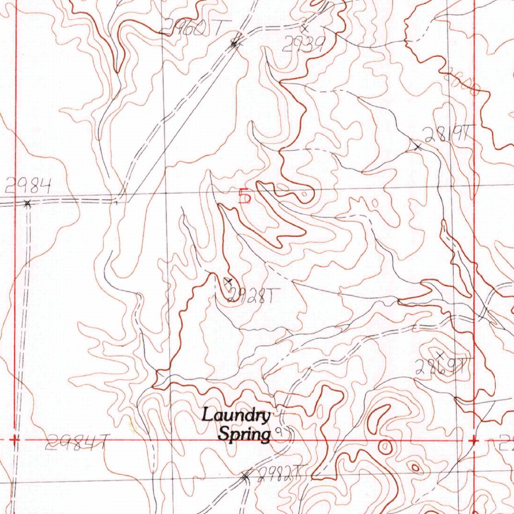 Laundry Hill, MT (1984, 24000-Scale) Map by United States Geological ...