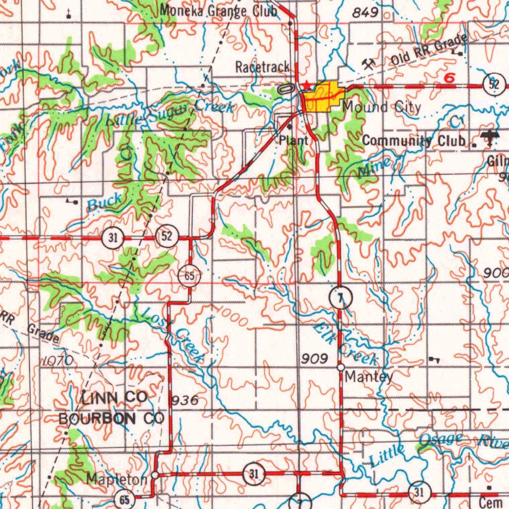 Lawrence, KS-MO (1956, 250000-Scale) Map by United States Geological ...