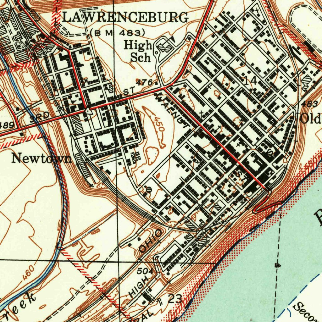 Lawrenceburg, IN-KY-OH (1943, 24000-Scale) Map by United States ...