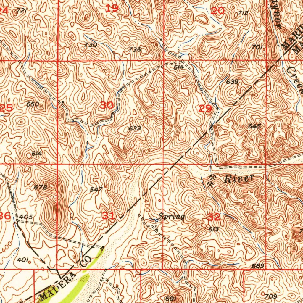 Le Grand, CA (1946, 62500-Scale) Map by United States Geological Survey ...