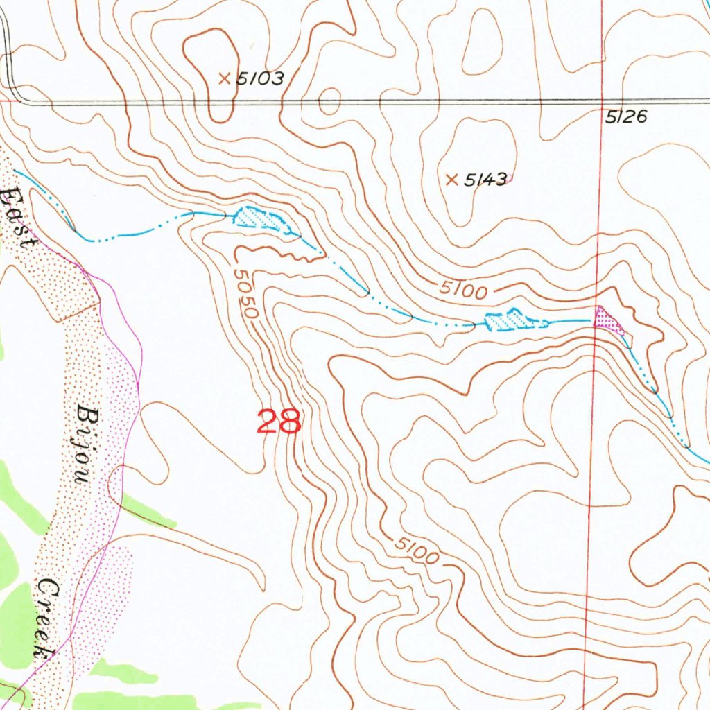 Leader SE, CO (1951, 24000-Scale) Map by United States Geological ...