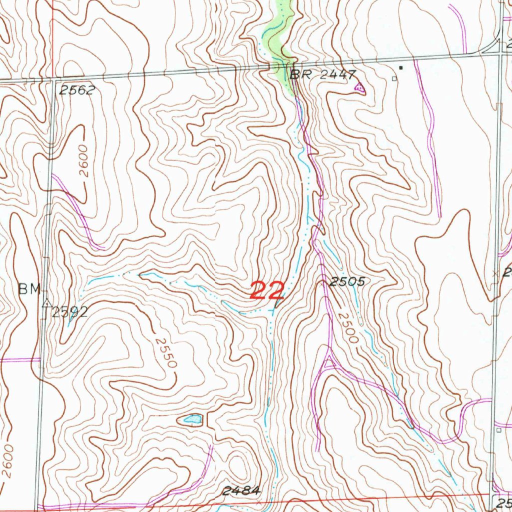 Lebanon, NE-KS (1957, 24000-Scale) Map by United States Geological ...