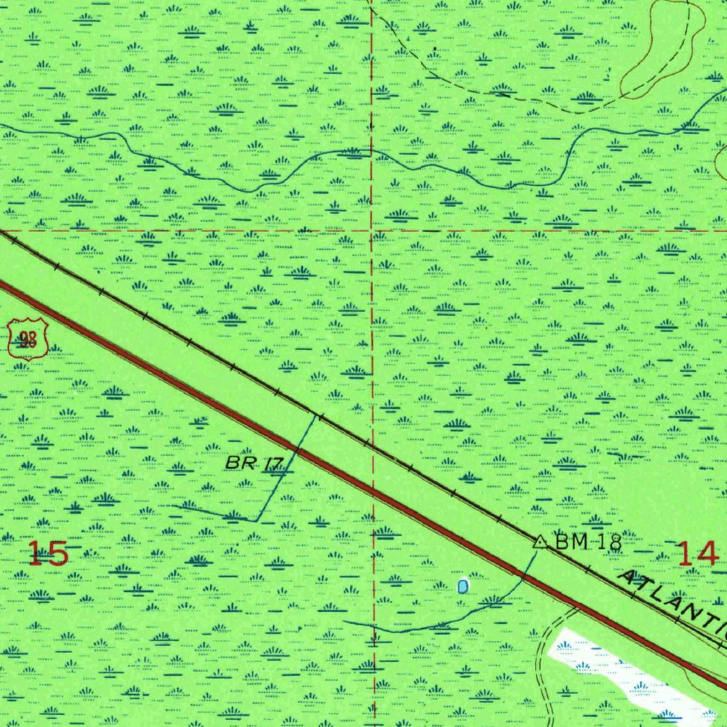 Lebanon Station, FL (1968, 24000-Scale) Map by United States Geological ...