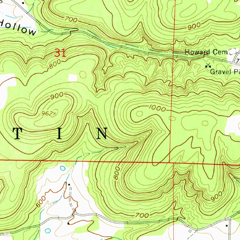 Lee Mountain, AR (1963, 24000-Scale) Map by United States Geological ...