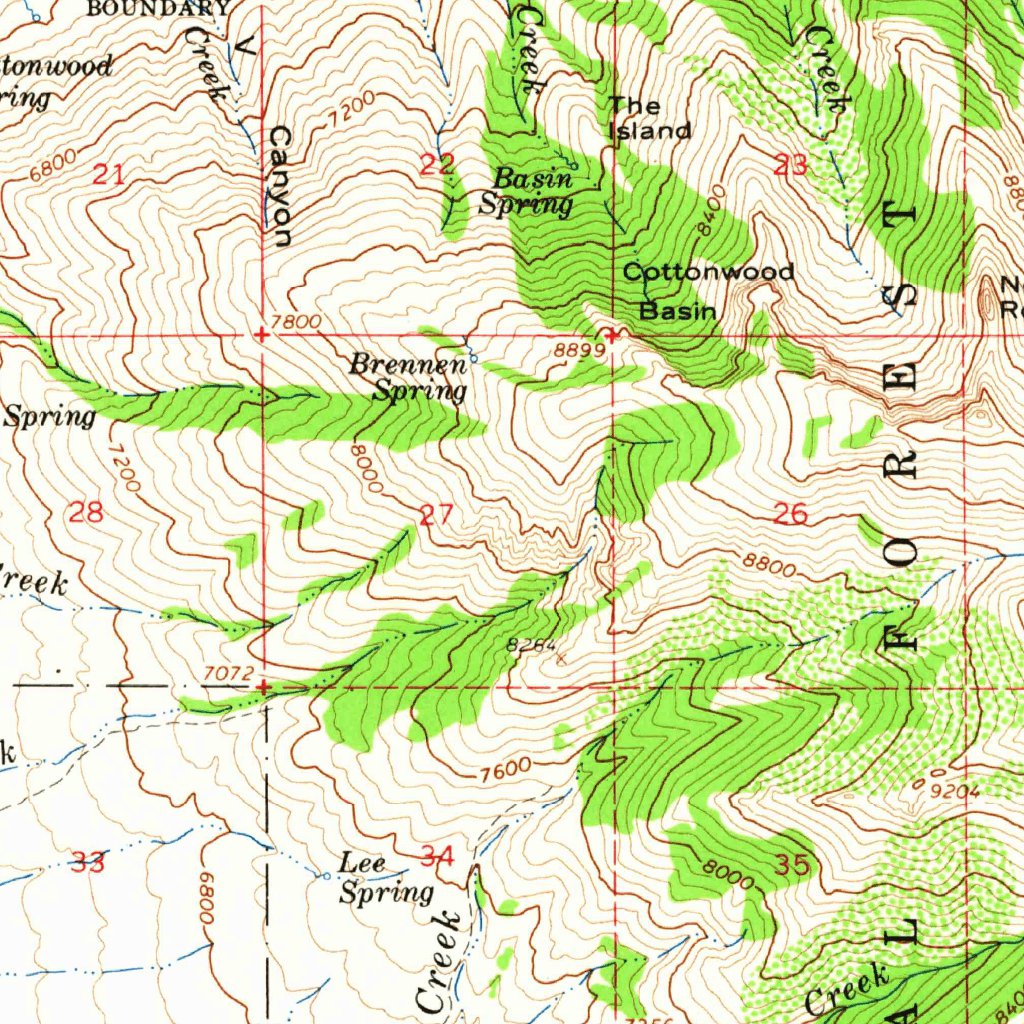 Lee, NV (1962, 62500-Scale) Map by United States Geological Survey ...