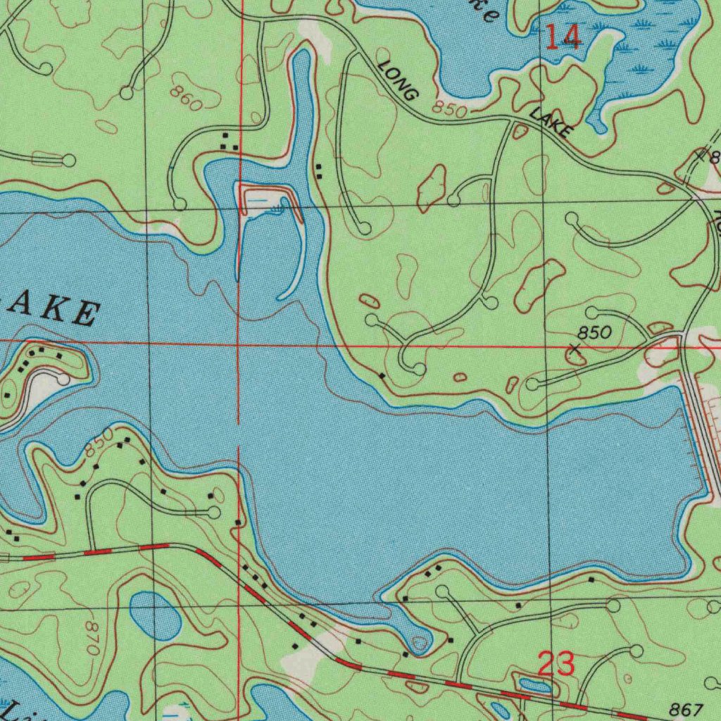 Legend Lake, WI (1982, 24000-Scale) Map by United States Geological ...