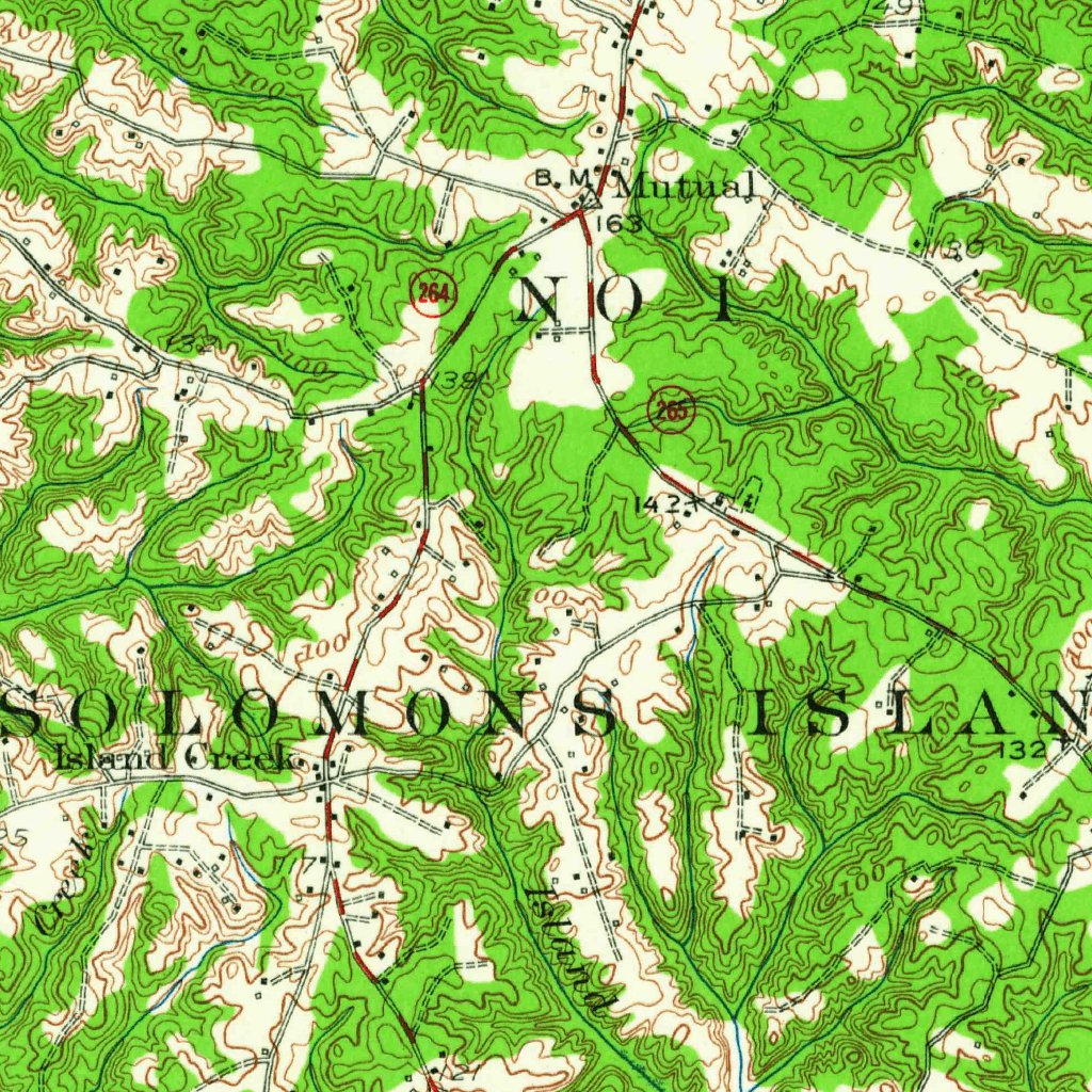 Leonardtown, MD (1950, 62500-Scale) Map by United States Geological ...