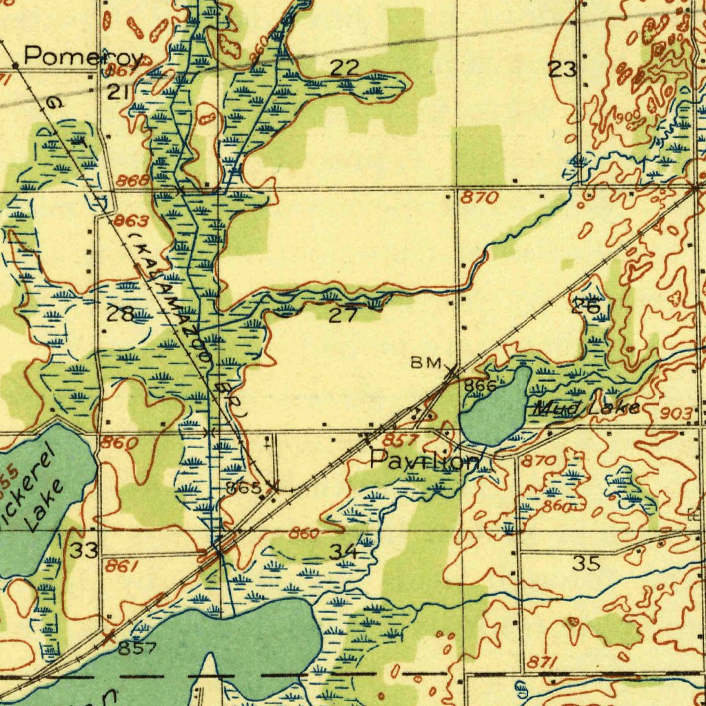 Leonidas, MI (1918, 62500-Scale) Map by United States Geological Survey ...