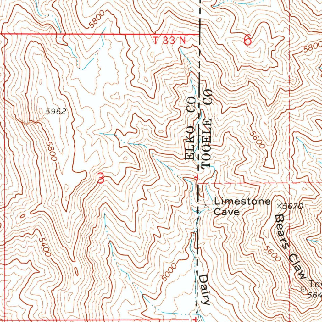Leppy Peak, NV-UT (1971, 24000-Scale) Map by United States Geological ...