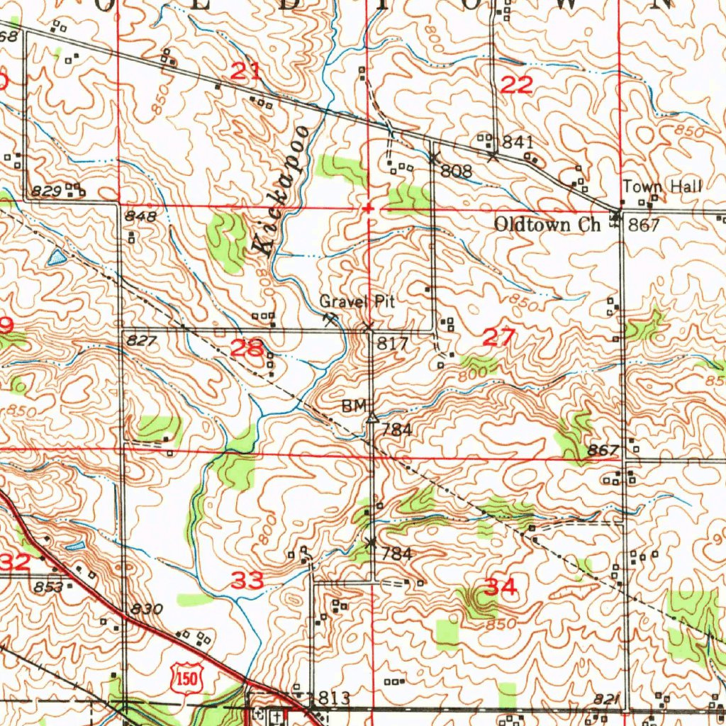 Leroy, IL (1951, 62500-Scale) Map by United States Geological Survey ...