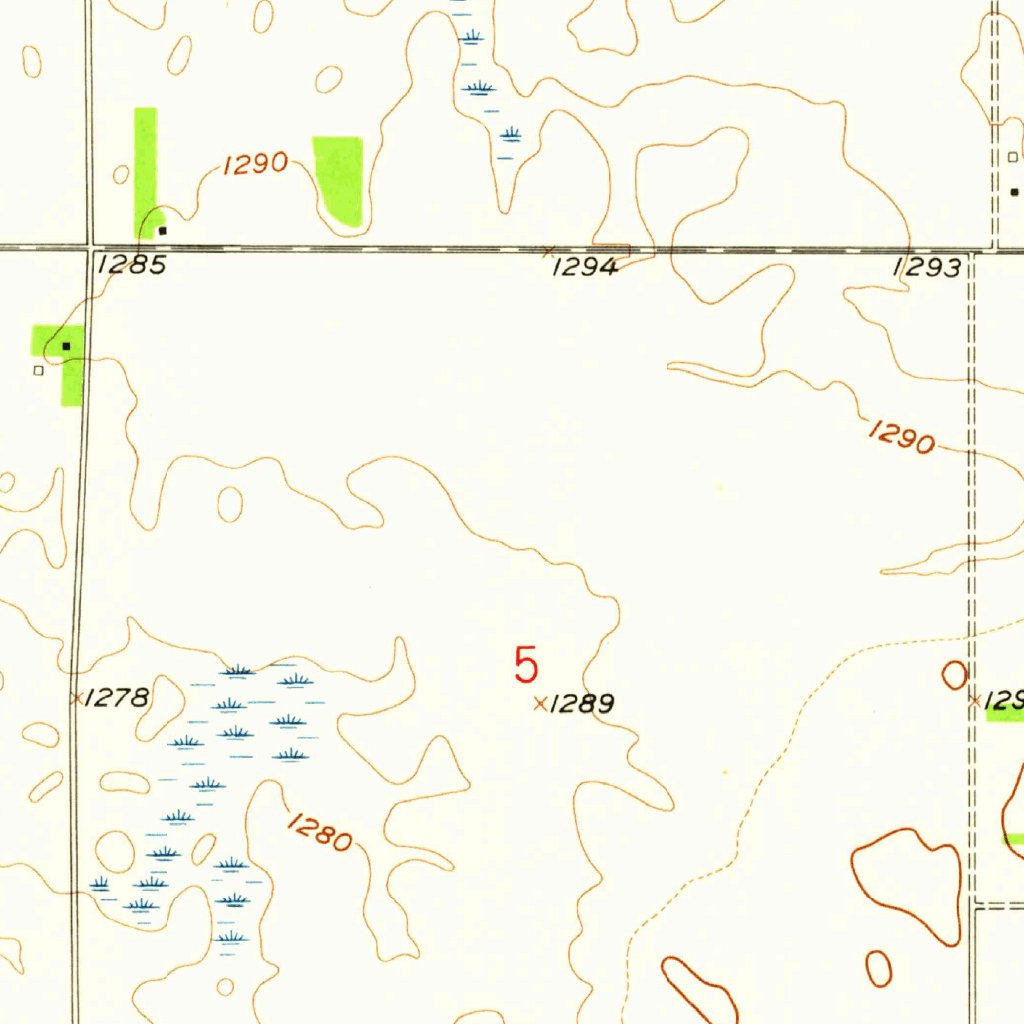 Letcher NE, SD (1957, 24000-Scale) Map by United States Geological ...