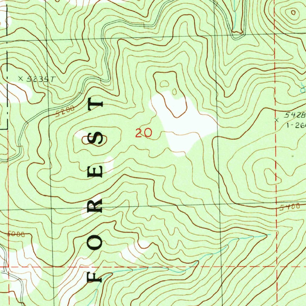 Lewis Creek, OR (1990, 24000-Scale) Map by United States Geological ...