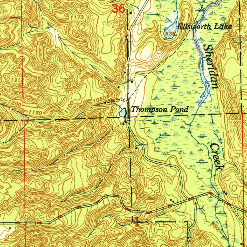 Lewiston, MI (1951, 24000-Scale) Map by United States Geological Survey ...