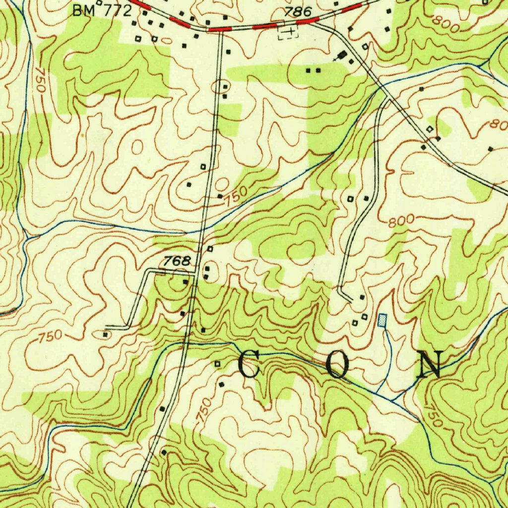 Lexington East, NC (1951, 24000-Scale) Map by United States Geological ...
